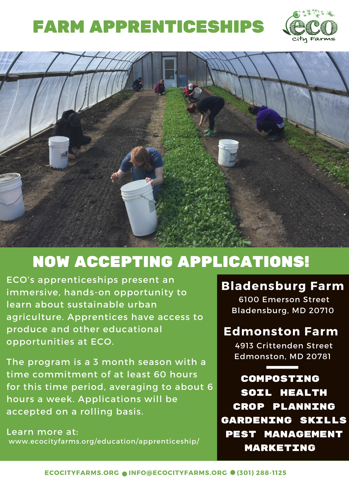 Farm Apprenticeships – ECO City Farms