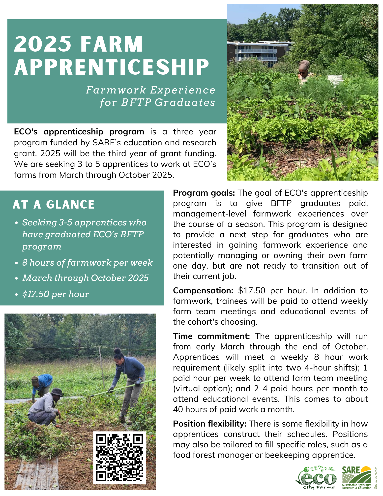 SARE Farm Apprenticeship – ECO City Farms